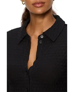 Sanctuary Dreamer Textured Shirt - Black