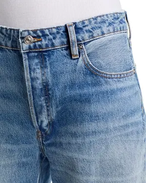 FRAME The Essential High-rise Straight Jeans - Rapture