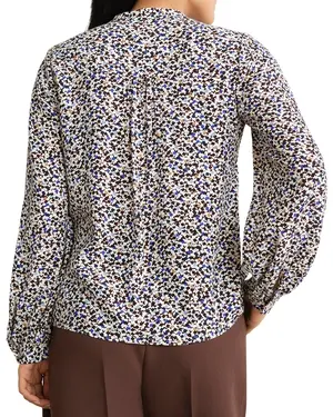 HOBBS LONDON Mila Printed Blouse - Cream Multi