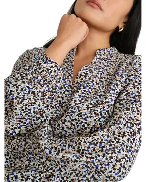 HOBBS LONDON Mila Printed Blouse - Cream Multi