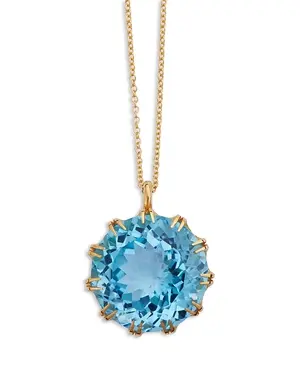 Ileana Makri Fine Crown Topaz Pendant - Yellow Gold