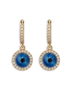 Ileana Makri 18k Quartz & Diamond Drop Earrings - Yellow Gold