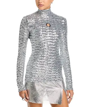 Rabanne Haut Sequined Top