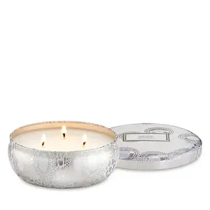 Voluspa Mokara Orchid 3 Wick Tin Candle 12 Oz - White