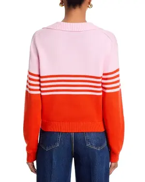 Simkhai Jules K Striped Color Blocked Sweater