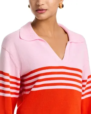 Simkhai Jules K Striped Color Blocked Sweater