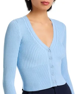 Simkhai Ailany V-neck Cardigan Sweater