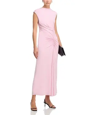 Simkhai Acacia Maxi Dress With Draping And Ruching - Tulip