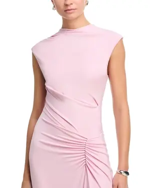 Simkhai Acacia Maxi Dress With Draping And Ruching - Tulip