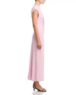 Simkhai Acacia Maxi Dress With Draping And Ruching - Tulip