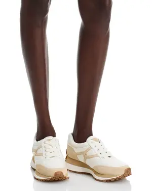 Veronica Beard Valentina Low Top Sneakers - Cobblestone