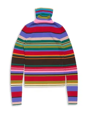Acne Studios Striped Wool Sweater - Red/purple