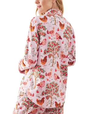 PRINTFRESH Print Fresh Hen House Long Pajama Set