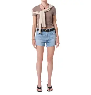 Citizens Of Humanity Maude U-neck Tee - Cocoa