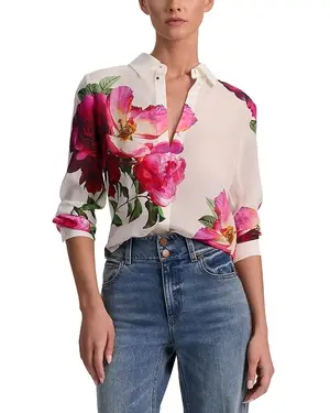 Printed Placket Tops for Women
