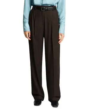 ARGENT Pleated Tapered Trousers