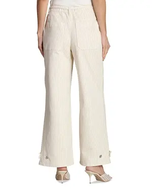 Avec Les Filles Patchwork Stripe Pants