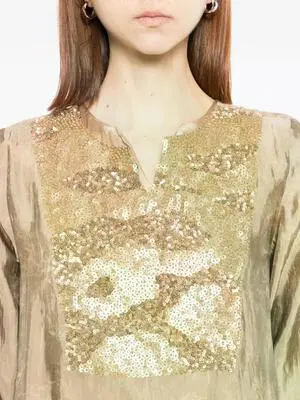 SHATHA ESSA Sequin Embellished Dress