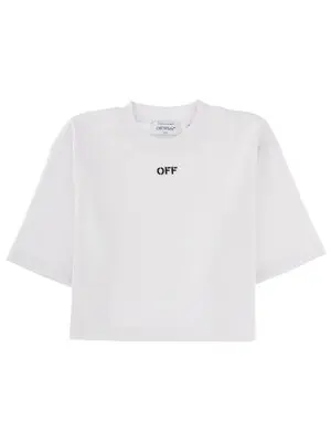 Off-white Cropped T-shirts For Women