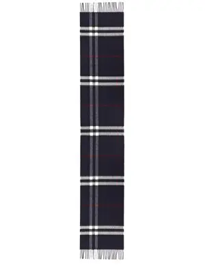 Burberry Check" Cashmere Scarf - Black