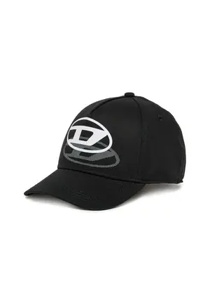 DIESEL Cap With Logo - Black