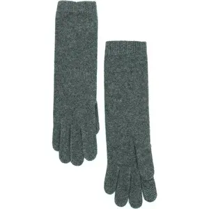 Portolano Cashmere Tech Gloves - Medium Hth Grey