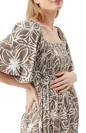 RIPE MATERNITY Alona Shirred Dress