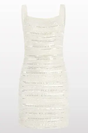 Jenny Packham Gigi Beaded Mini Dress - Ivory