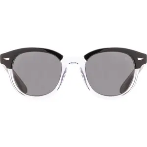 AMERICAN OPTICAL Times 47mm Round Sunglasses - Black Crystal - Gyn-p