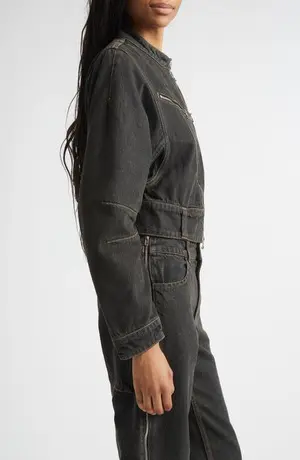 Eckhaus Latta Signal Denim Zip Jacket