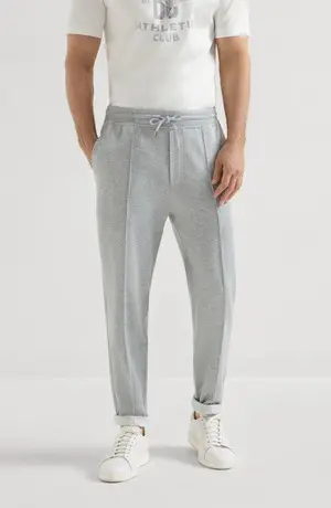 Brunello Cucinelli Double Cloth Trousers - Medium Grey