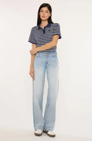 KANCAN Lulu Mid Rise Wide Leg Trousers