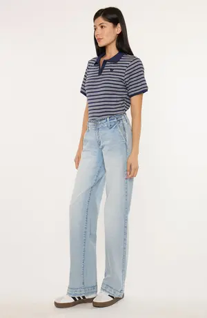 KANCAN Lulu Mid Rise Wide Leg Trousers