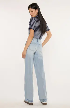 KANCAN Lulu Mid Rise Wide Leg Trousers