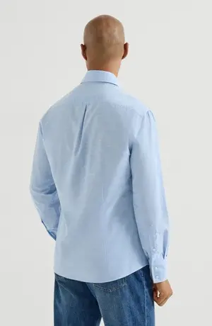 Brunello Cucinelli Oxford Shirt - Azure