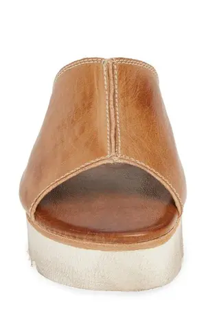 Bed Stu Fairlee Ii Platform Slide Sandal - Tan Rustic