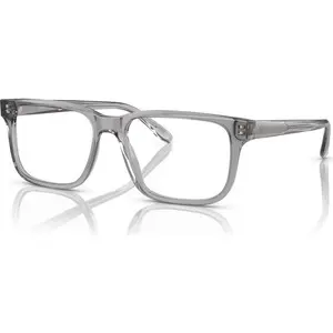 Emporio Armani 55mm Rectangle Eyeglasses - Grey