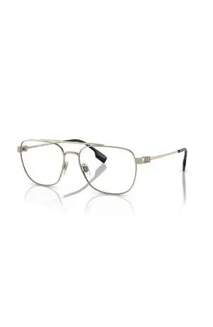Burberry 57mm Square Optical Glasses - Gold