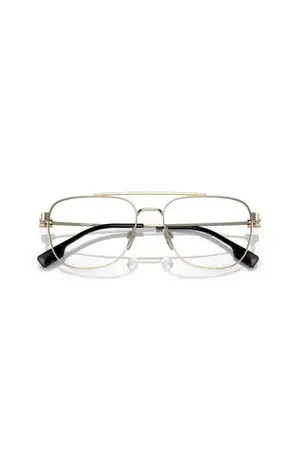 Burberry 57mm Square Optical Glasses - Gold
