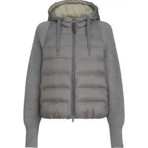 Brunello Cucinelli Nylon Hooded Down Jacket