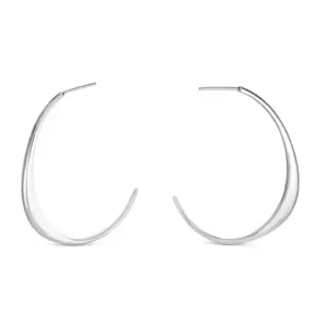 NABS AND BABS Hiba Hoop Sterling Earrings - Silver