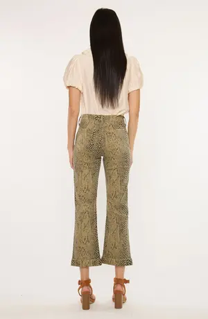 KANCAN Natalie High Rise Crop Flare Jeans