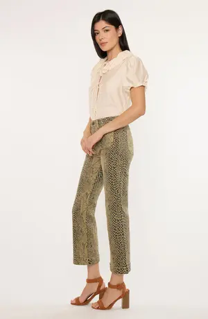 KANCAN Natalie High Rise Crop Flare Jeans