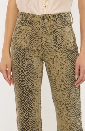 KANCAN Natalie High Rise Crop Flare Jeans