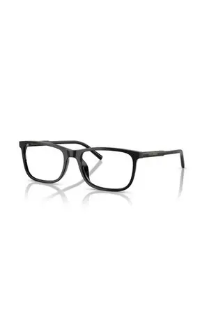 Dolce & Gabbana 55mm Rectangle Eyeglasses - Black