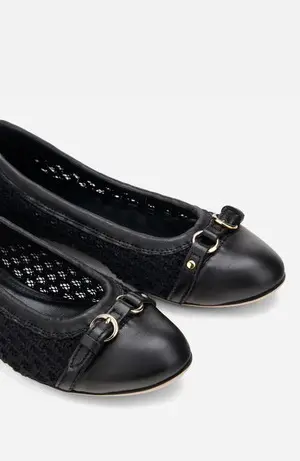 Agl Monia Ballet Flat - Black Fabric