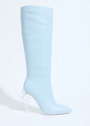 SPARKL Fairy Icon Leather Boots - Blue