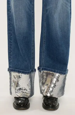KANCAN Vivianne Mid-rise Wide-leg Jeans