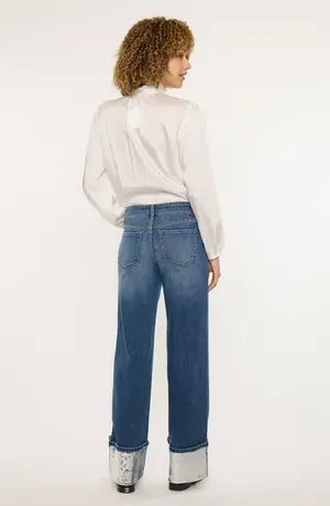 KANCAN Vivianne Mid-rise Wide-leg Jeans