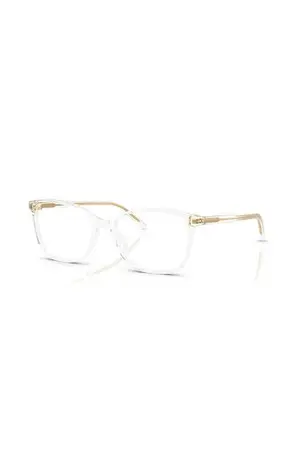 Dolce & Gabbana 52mm Rectangle Optical Glasses - Transparent